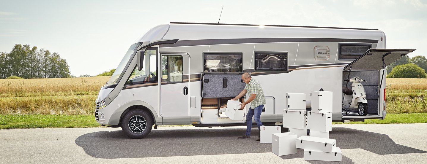 The Carthago motorhome scooter garage - more space for your holiday