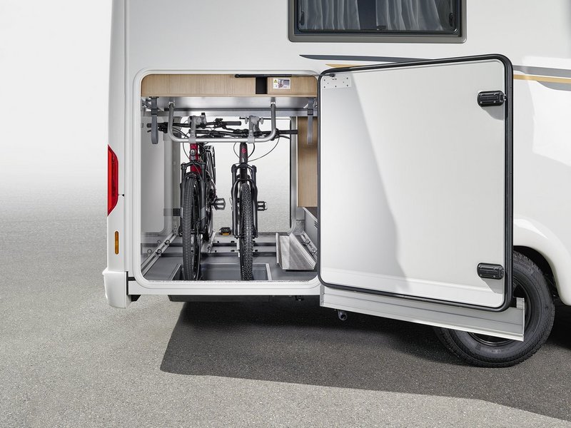 The Carthago motorhome scooter garage - more space for your holiday